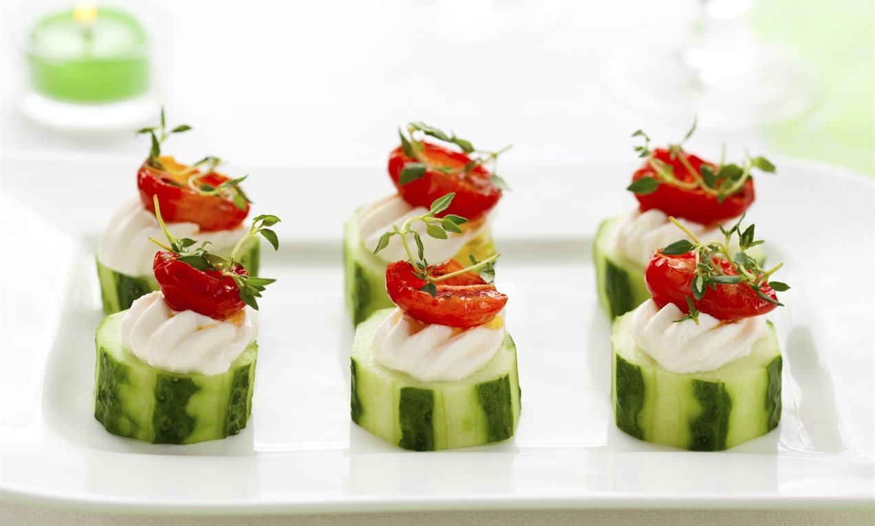 Crisp, Creamy Cucumber Bites Recipe | Dr. Oetker